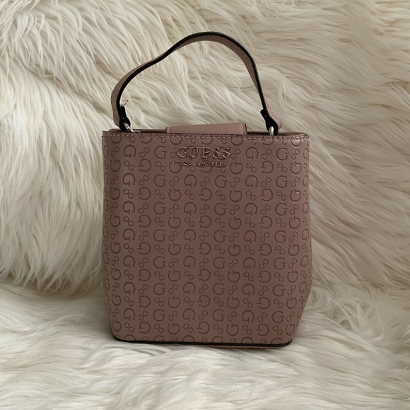 Guess | Bags | Guess Kamri Bucket Bag In Light Mauve | Poshmark